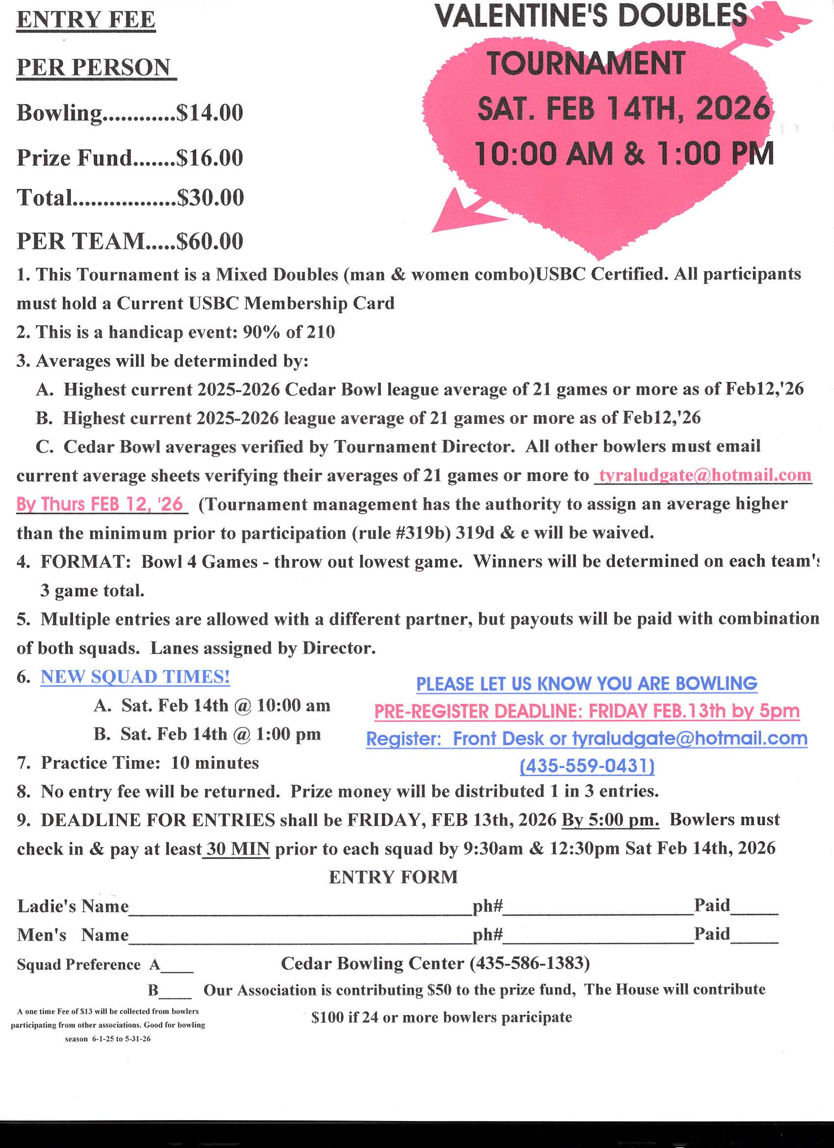Bowling Tournament